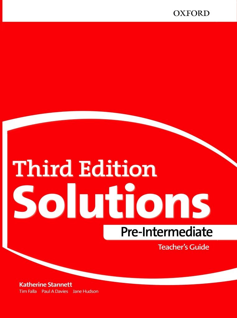 teachers book Solutions Pre Intermediate 3rd | الو زبان